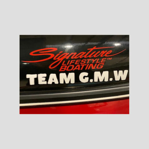 Team GMW banner sticker | Geelong Marine World
