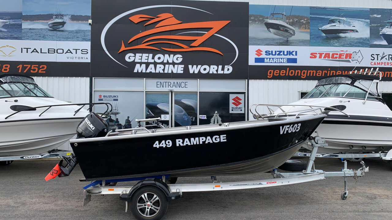 Sold – Stacer Rampage 449 | Geelong Marine World